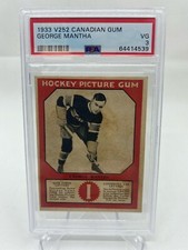 1933-34 V252 Canadian Gum Hockey Cards Set Checklist, Info, Key Cards