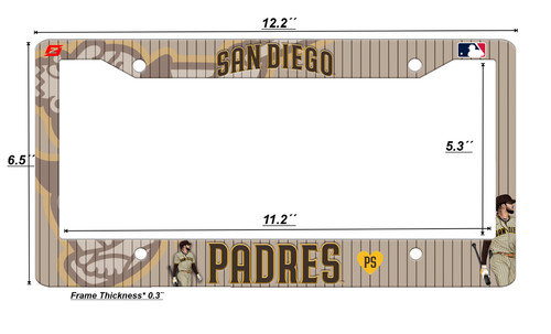 License Plate Frame SAN DIEGO PADRES Baseball Beisbol Jersey | eBay