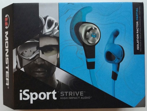 Monster iSport Strive Blue In-Ear Headphones with Controltalk | eBay