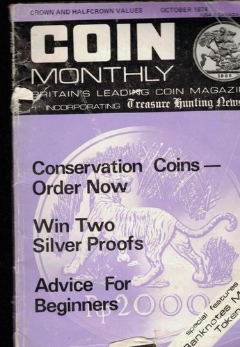 **COIN Monthly MAGAZINE – Oct 1974. | eBay