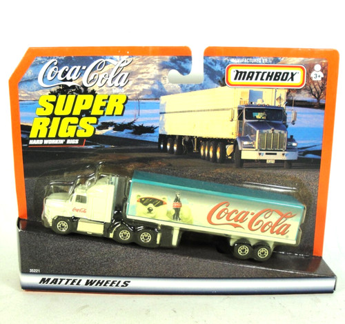 Vintage 1998 Mattel Wheels Matchbox Super Rigs Coca Cola Semi Truck ...