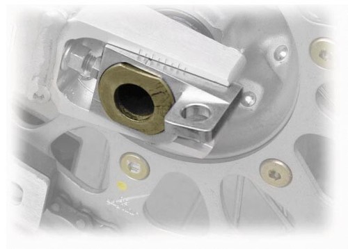 TM Design Works Axle Block and Flag Holder Kaw KX 125 250 KX250F KX450F ...