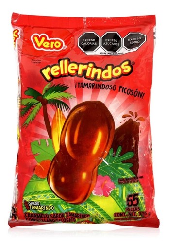 Vero Rellerindos Tamarind flavor hard candy with soft center 65-ct bag ...