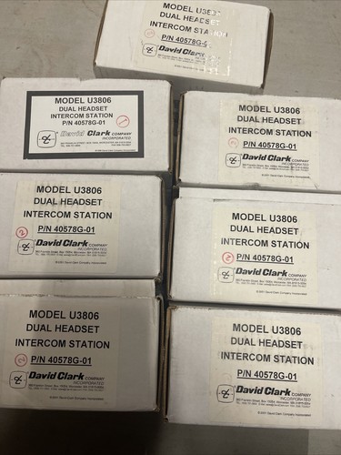 David Clark Dual Headset Intercom Station U3806 | eBay