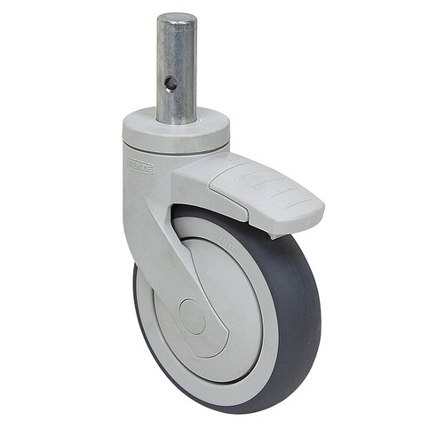 5" x 1-1/4" Tente Round Stem Swivel Caster 5377 PJP 125 R05-21 97X57 1 ...