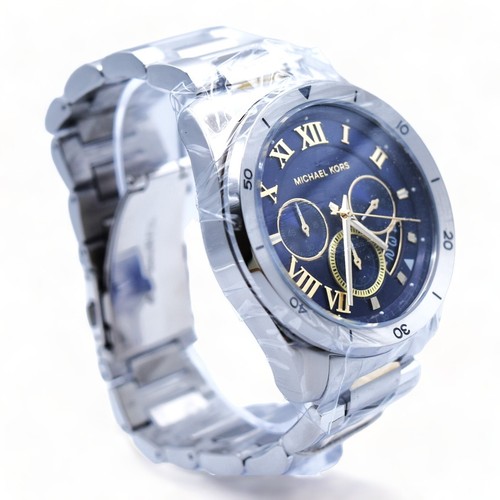 Orologio Cronografo Blu Brecken Da Uomo Michael Kors MK 8437 | eBay