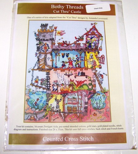 Bothy Threads CUT THRU CASTLE Counted Cross Stitch Chart | eBay