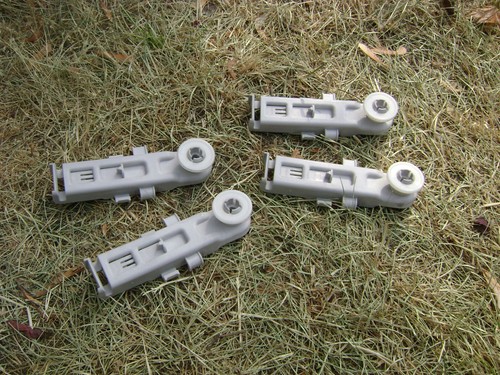 (4) Genuine Amana Whirlpool Dishwasher upper Dishrack Roller Assembly ...