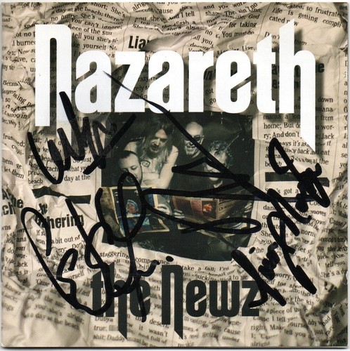 NAZARETH The Newz FULLY SIGNED - Dan McCafferty Love Hurts Hair of Dog ...