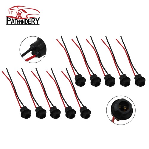 For Pigtail Light US Location 10Pcs T10 194 168 Wiring Harness Socket ...