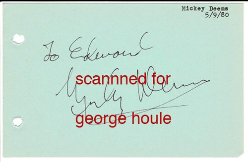 MICKEY DEEMS - SIGNED - GET SMART - THREE'S COMPANY | eBay