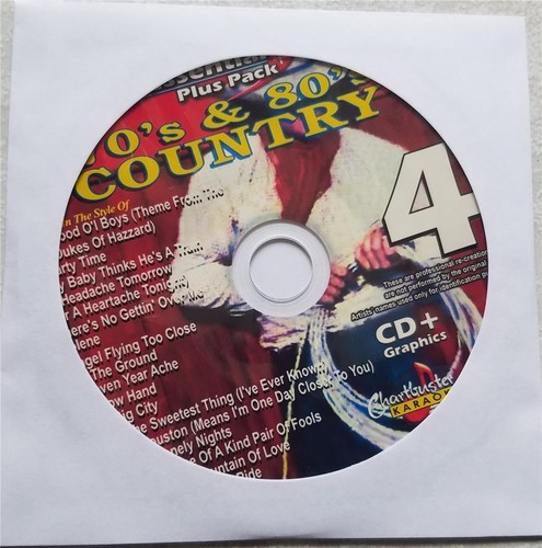 COUNTRY 70'S & 80'S KARAOKE CDG CHARTBUSTER ESSENTIALS ESP452-4 CD+G ...
