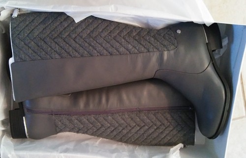 NIB Calvin Klein Women's Giada Boots Size 8.5M Color Shadow Grey 100% ...