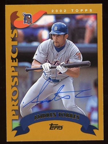 2002 Topps ANDRES TORRES Signed Card autograph AUTO TIGERS | eBay