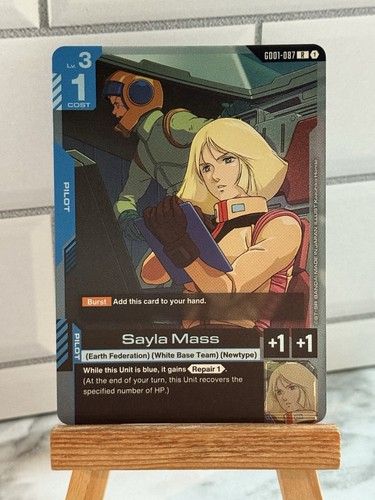 Gundam Card Game Singles GD01-087 R Sayla Mass New Type Rising | eBay