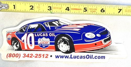 VINTAGE LUCAS PERFORMANCE OIL NASCAR #10 RACING STICKER EARLY 2000'S SO ...