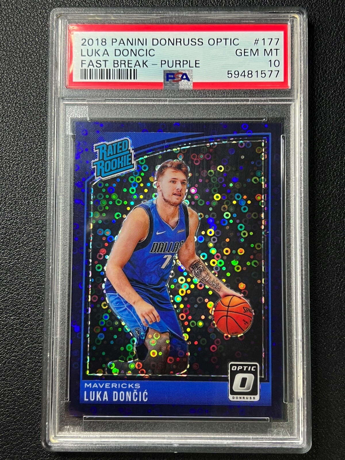 Luka Doncic 2018 Optic #177 Fast Break Purple /95 Price Guide - Sports ...