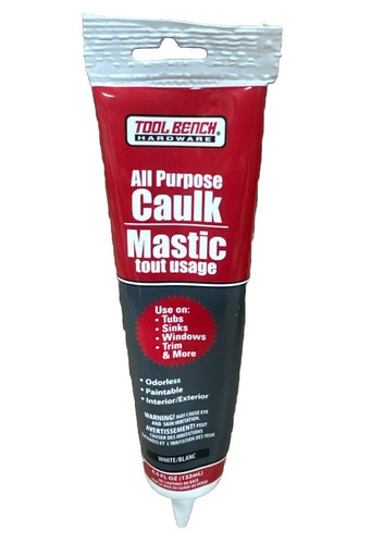 All Purpose Caulk Mastic Silicone Sealant, White, 4.5 fl oz | eBay