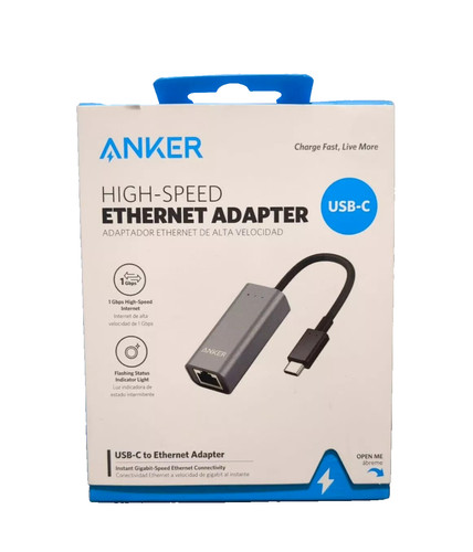 Anker USB C to Ethernet Adapter 1-Gigabit Network - NEW SEALED !!! | eBay