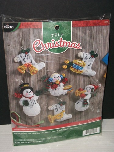 Bucilla Candy Express Felt Ornaments Applique Kit 86157 Set of 6 for ...