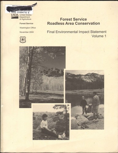 Forest Service Roadless Area Conservation Final Environmental Impact ...