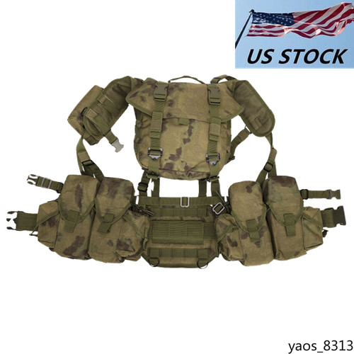 Russian SMERSH M1 Chest Rig A-TACS FG Set Tactical Vest MOLLE Ruins ...