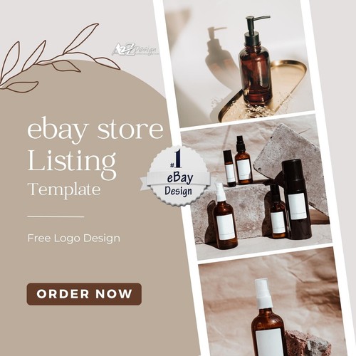 ebay Professional Custom Listing Template | HTML Template (FREE LOGO ...