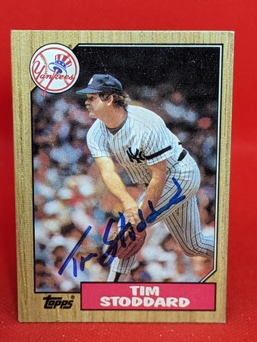 PERSONAL AUTOGRAPH signed on card: Tim Stoddard 1987 Topps #788 | eBay