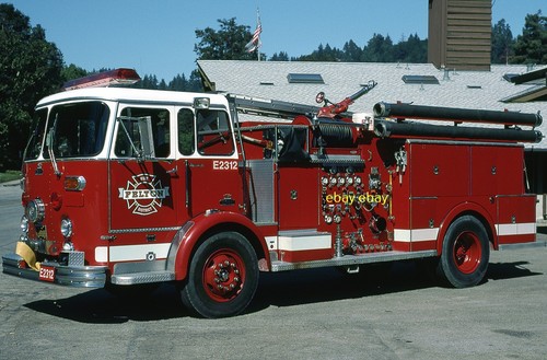 FIRE APPARATUS SLIDE FELTON CA SANTA CRUZ COUNTY 1966 CROWN FIRECOACH KODACHROME | eBay