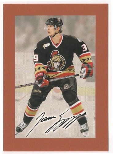 Jason Spezza 03-04 UD Bee Hive Variations Facsimile Autograph Jumbo ...