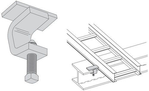 B-Line 9G-1249, 1-1/8" Flange, Hot Dip Galvanized Aluminum Cable Tray ...