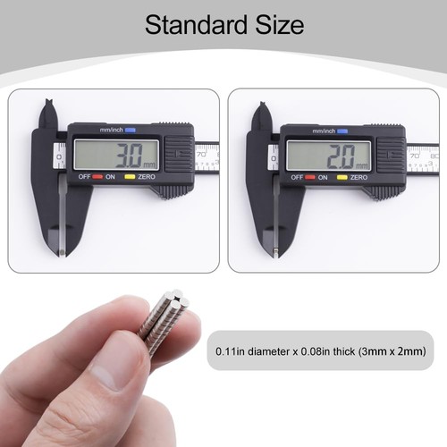 500 Pcs Tiny 3X2Mm Mini Magnets for 3D Printing, Crafts, Office, DIY | eBay