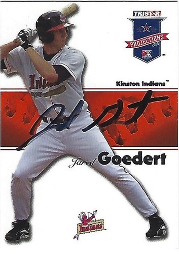 Autographed/Signed 2008 Tristar Projections #372 Jared Goedert ...
