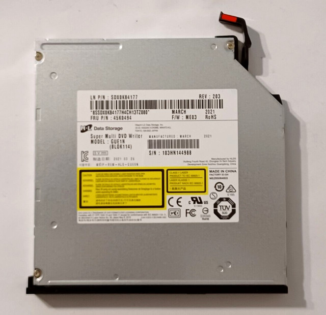 OPTICAL DRIVES Smd Dt SATA 12 mm X8 Con MARCO - LN-45K0433 | LENOVO México