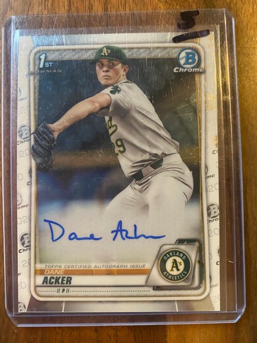 A65,385 - 2020 Bowman Chrome Draft Autographs #CDADA Dane Acker | eBay