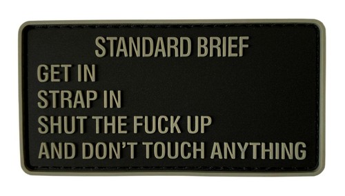 Standard Brief Military Tactical Hook Patch [PVC Rubber - 3.0 X 1.5 ...