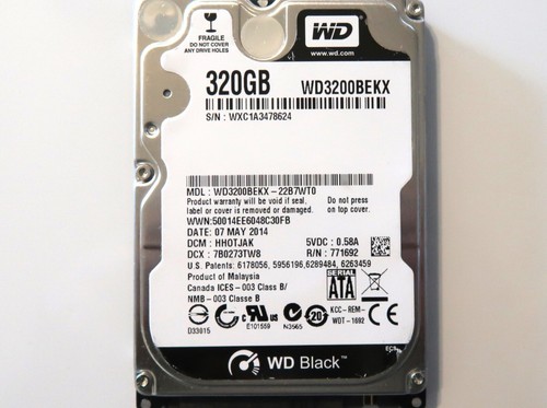 WD WD3200BEKX-22B7WT0 HHOTJAK (WXC1) Malaysia 320gb 2.5" Sata HDD ...