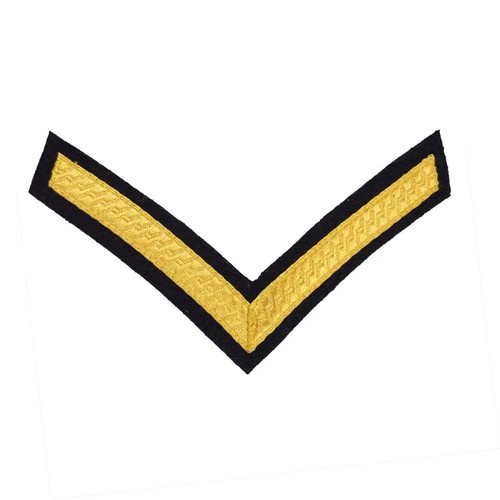 HCav No1 Chevron Household Cavalry Gold on Dark Blue 1 Bar / Stripe ...