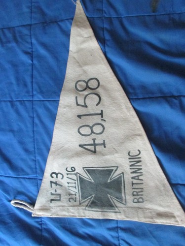 WWI IMPERIAL GERMAN U-BOAT U-73 48,158 TON SHIP SUNK BRITANNIC FLAG | eBay