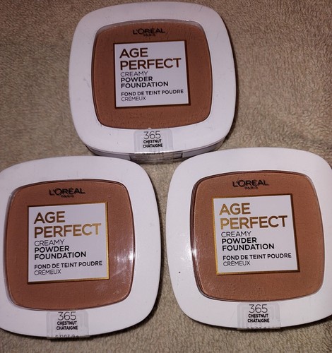 Lot of 3 New Sealed Loreal Age Perfect Creamy Powder Foundation #365 ...