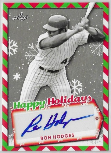 2022 Panini Leaf Happy Holidays Ron Hodges Autograph Card | eBay