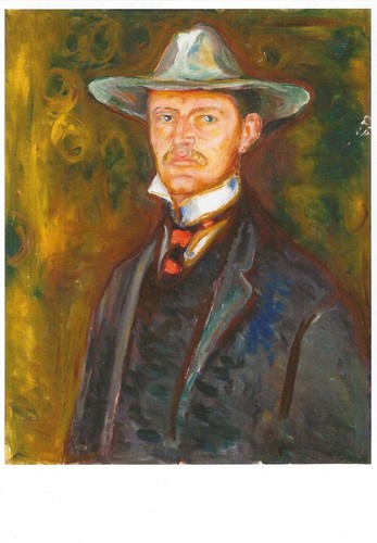 Postcard Edvard Munch "Self-Portrait with Broad-Brimmed Hat" 1905-06 ...