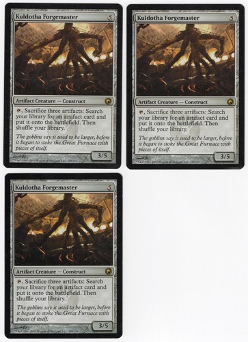 Kuldotha Forgemaster x3 3x 2010 Scars of Mirrodin Artifact Creature MTG ...