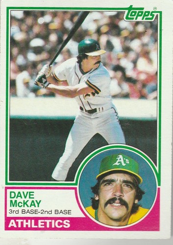 FREE SHIPPING-MINT TO NRMINT-1983 Topps #47 Dave McKay Athletics +BONUS ...