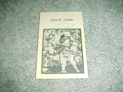 1970s California Angels Geoff Zahn Autographed Signed American Tract ...