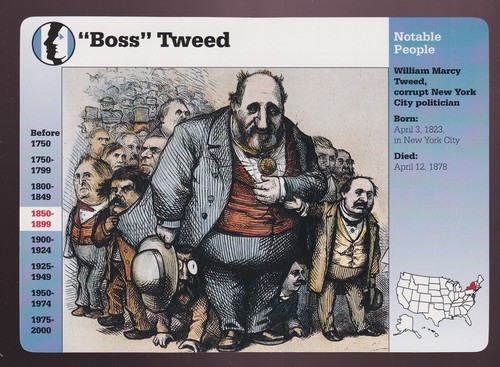 BOSS TWEED Tammany Hall Corrupt Politician 1995 GROLIER STORY OF ...