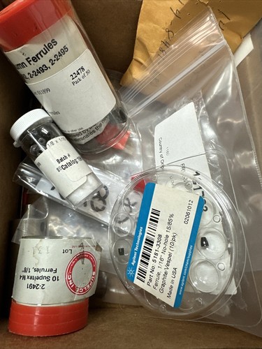 FID Parts (various sizes of graphite, ferrules, parts, bolts, collector ...