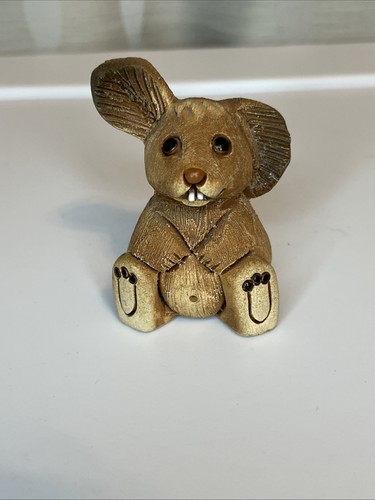 Vintage Artesania Rinconada Baby Wild Rabbit Figurine Hand-carved Clay ...
