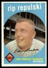 1959 Topps Baseball Card Rip Repulski Los Angeles Dodgers Near Mint ...