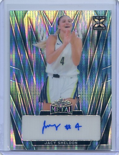 2024 Leaf Metal Women of Sport JACY SHELDON XRC #BA-JC2 BLUE PULSAR ...